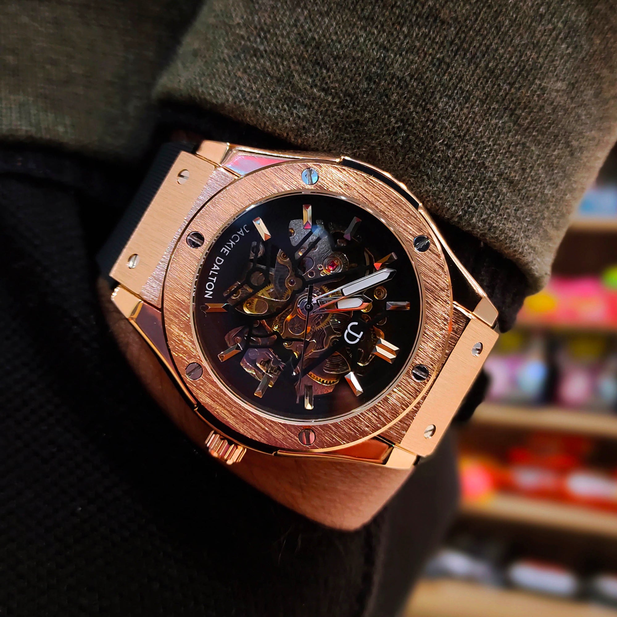 Bucharest Skeleton Automatic | Copper | Jackie Dalton Watches